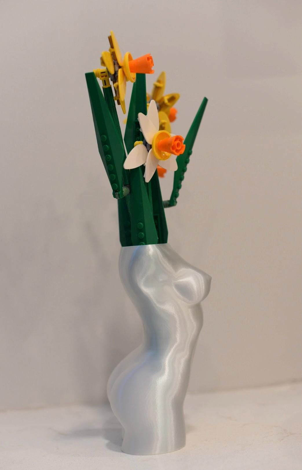 Contemporary 3D Printed Female Figure Vase Unique & Minimalist Decor ...