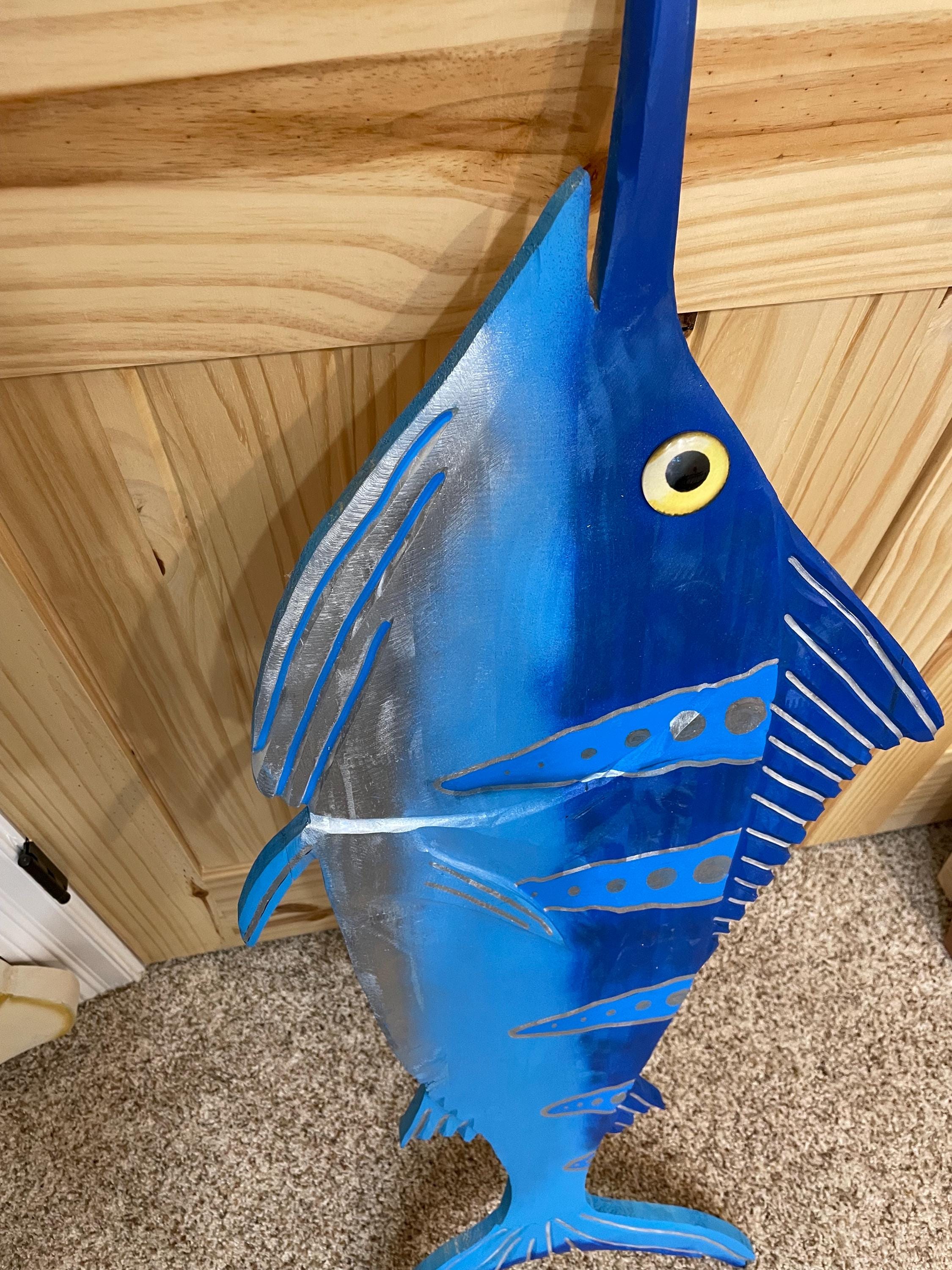 Wooden Blue Marlin - Etsy