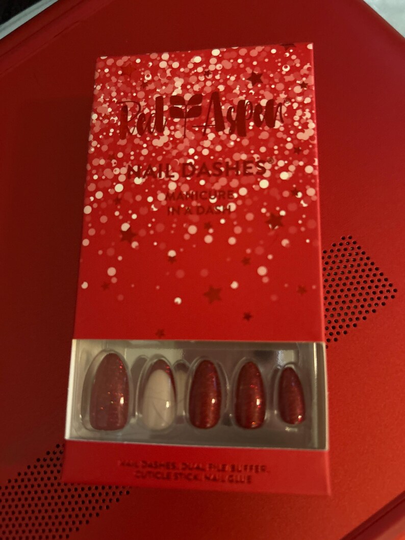 Red Aspen Sparkle & Shine, Stacey Nail Dashes - Etsy