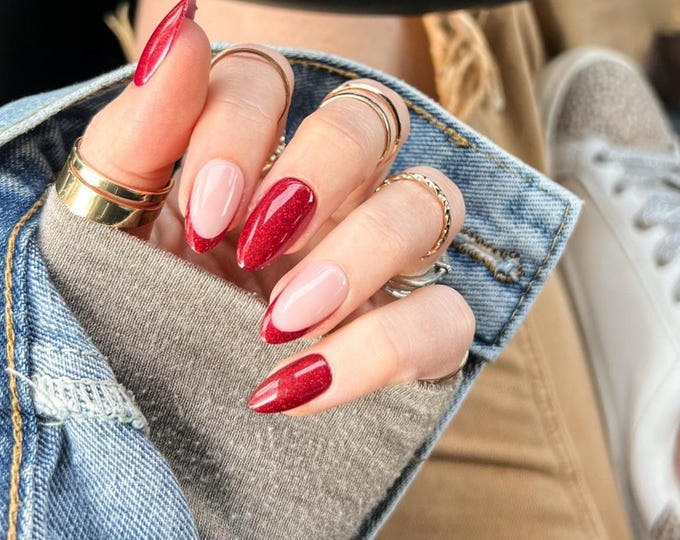 Red Aspen Sparkle & Shine, Stacey Nail Dashes - Etsy