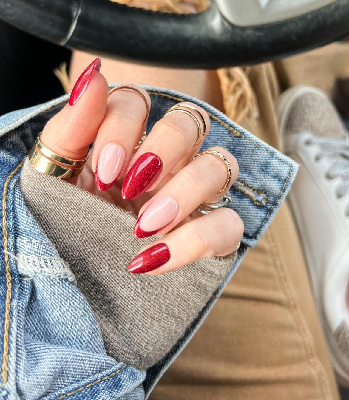 Red Aspen Sparkle & Shine, Stacey Nail Dashes - Etsy