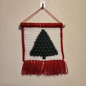 Custom Christmas Tree Crochet Wall Hanging - Etsy