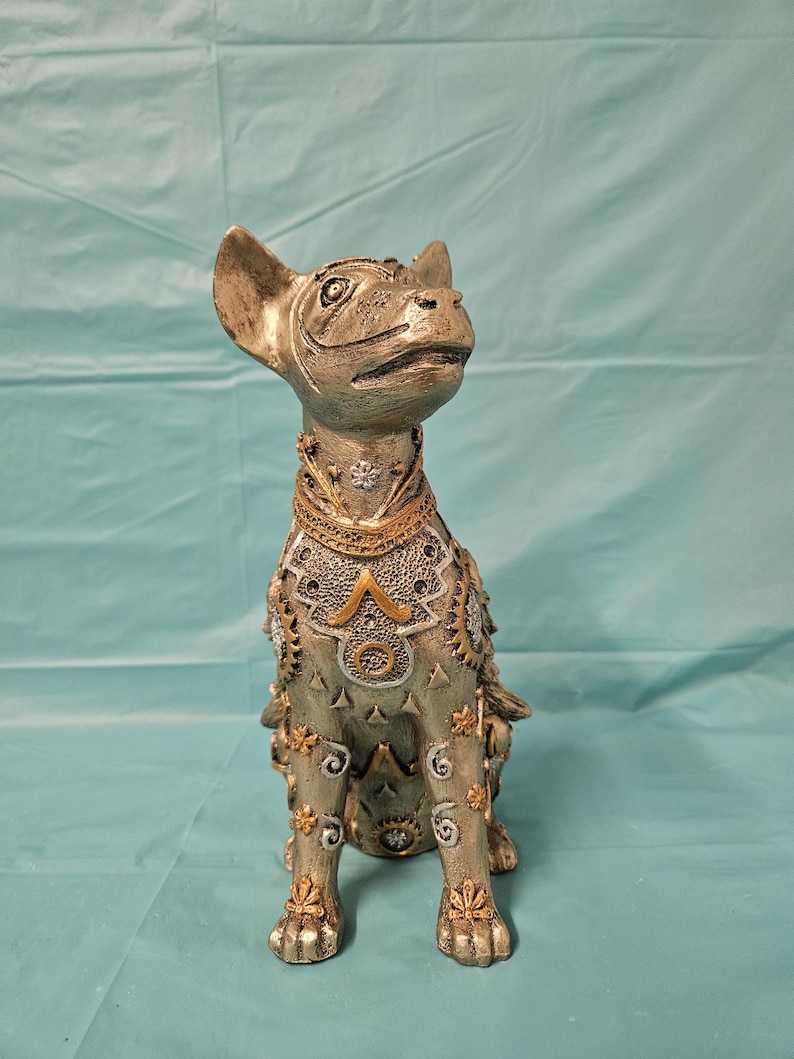 Aztec Xoloitzcuintli Sacred/holy Dog (gold Color) - Etsy