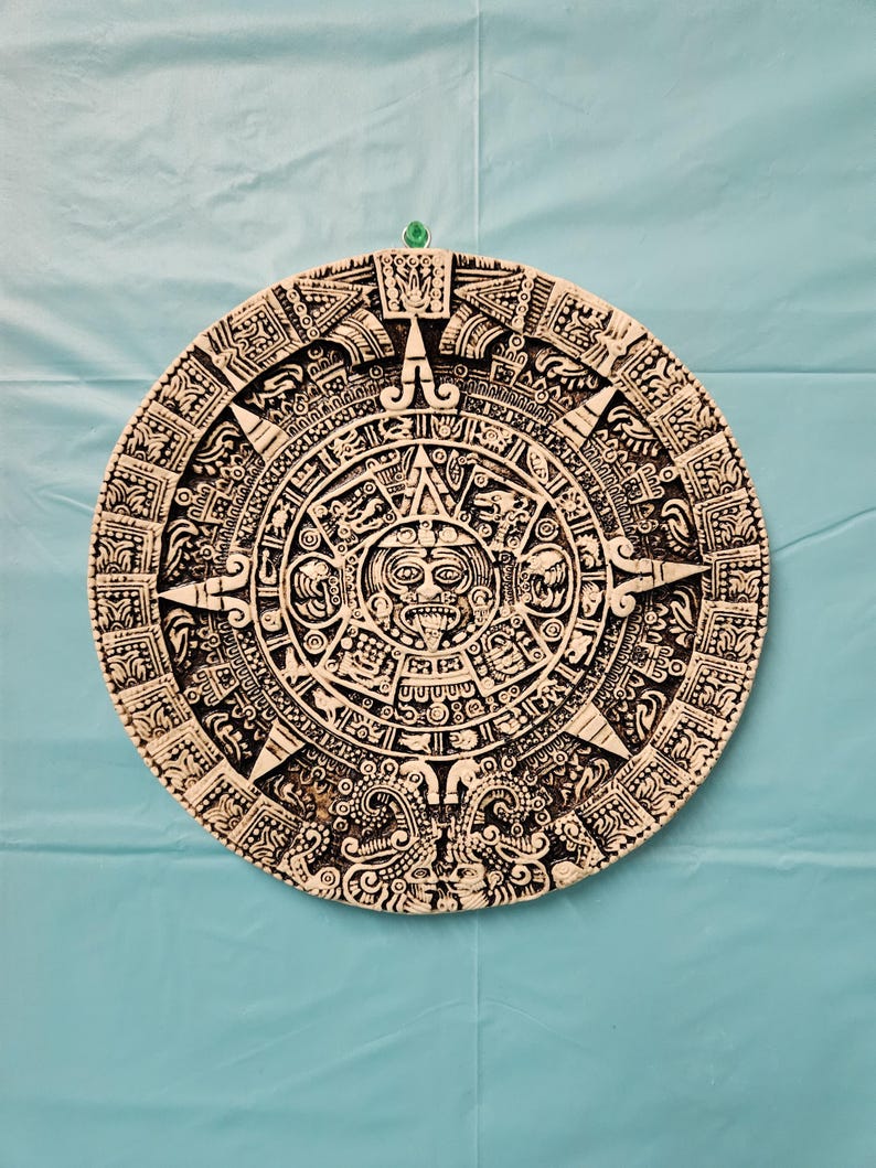 Aztec Calendar Wall Plaque - Etsy