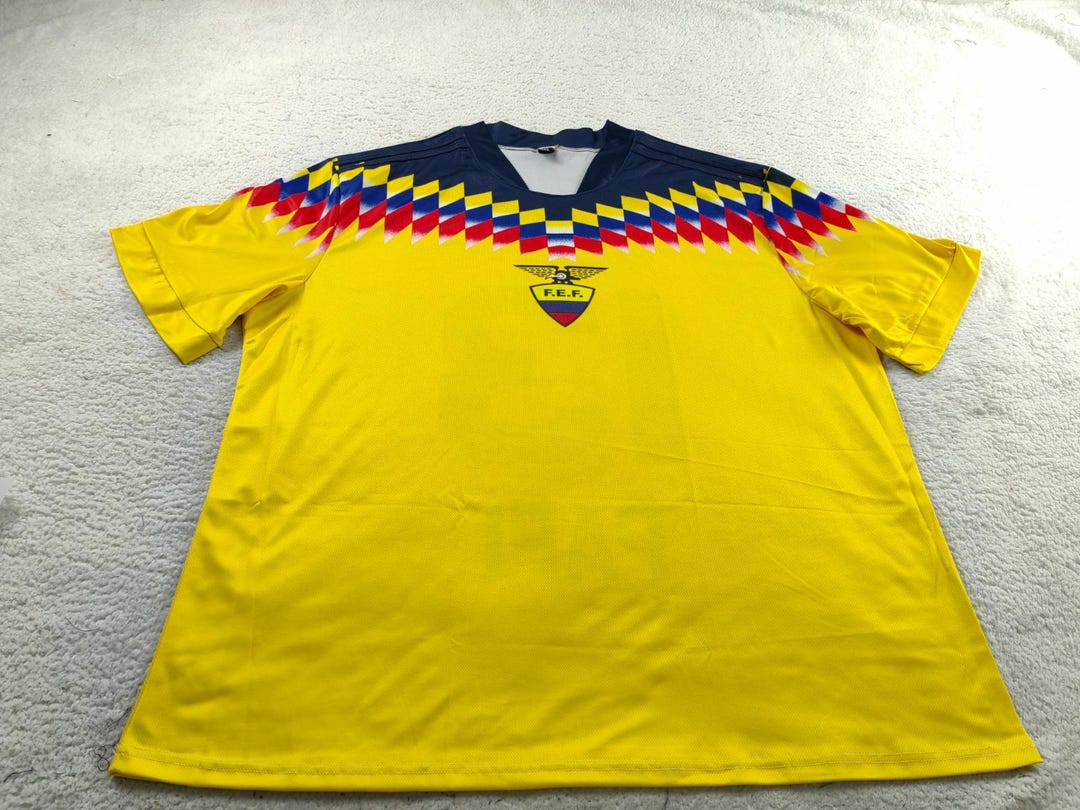 Ecuador Jersey, Vintage Ecuador Shirt, Ecuador Football Shirt, Ecuador ...