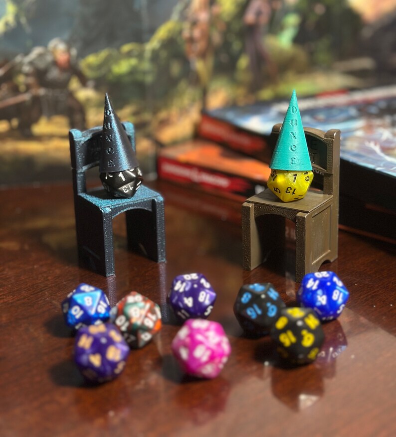 Dice Dunce Hat & Chair - Etsy