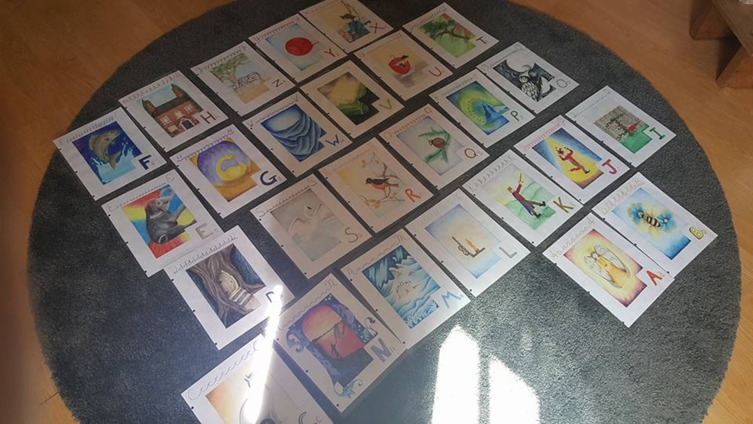 Alphabet and Number Cards - Etsy