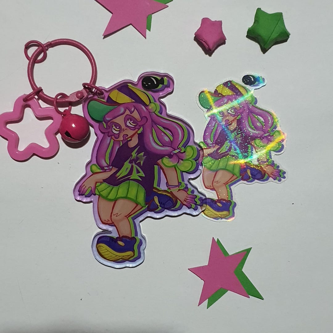 Harmony / Paruko Keychain and Sticker - Splatoon - Etsy