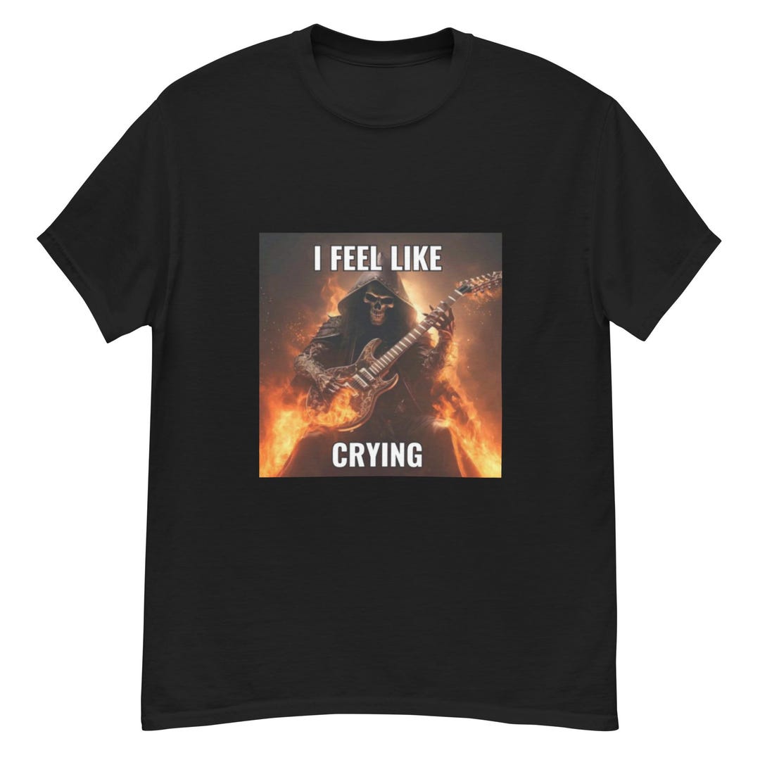 I Feel Like Crying Funny Skeleton Meme T-shirt - Etsy