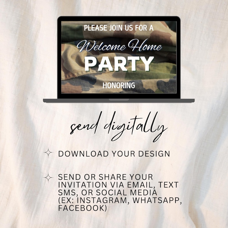 Animated Military Welcome Home Invitation Template, US Army Digital ...