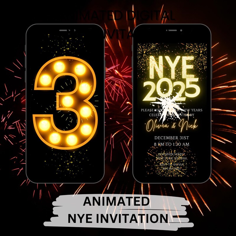 2025 New Year Invitations - Etsy