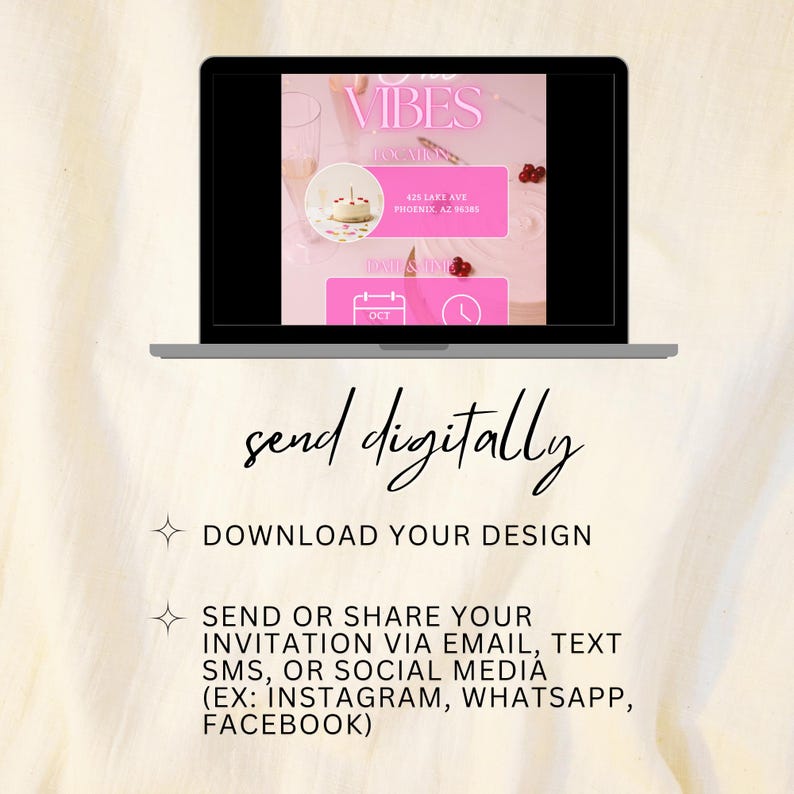 Cake and Sip Party Invitation for Adults Baking Party Invite Let's Get ...