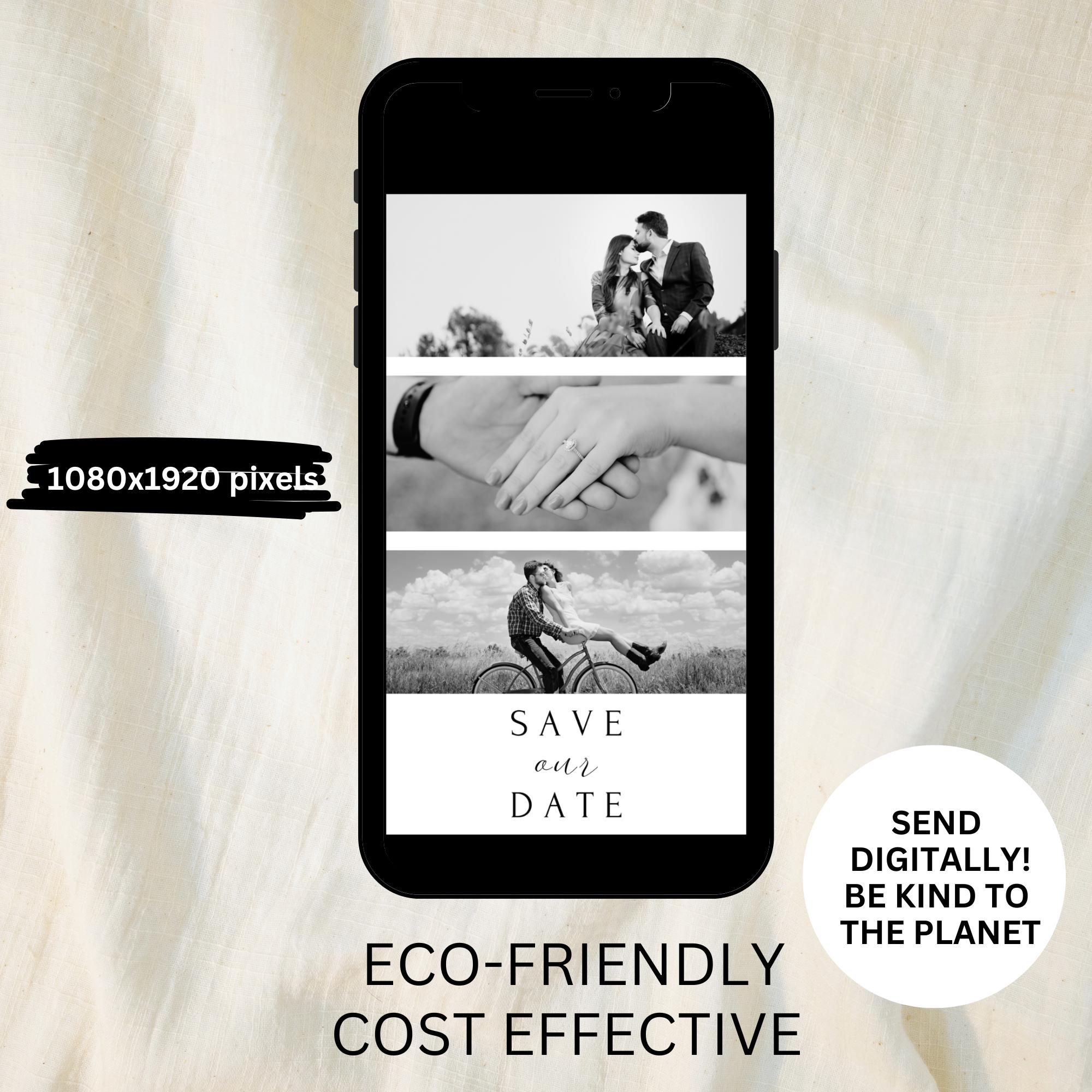 Save the Date Video Invitation Template, Electronic Save the Date Video ...