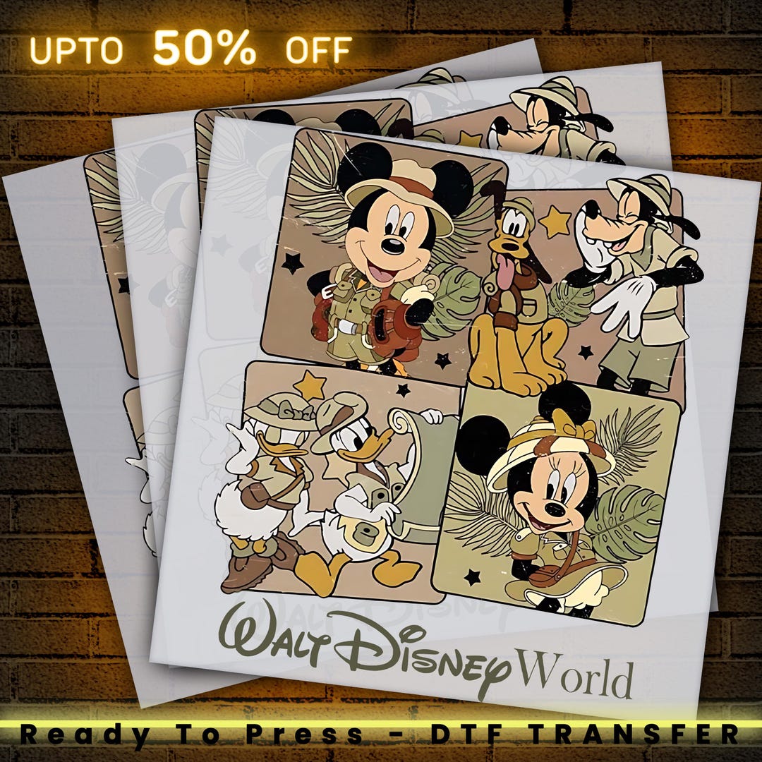 Walt Disney Wild Life for Safari DTF Transfer - Etsy