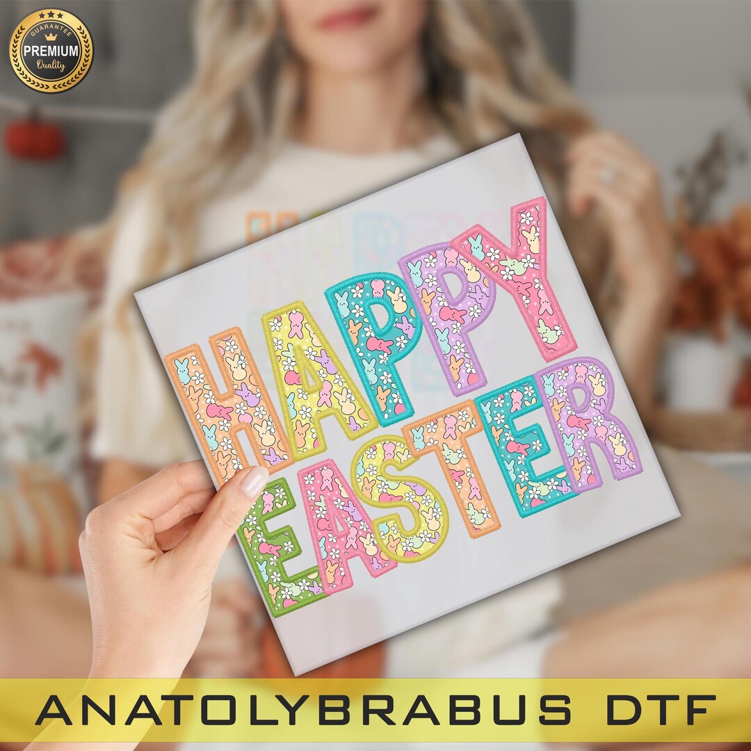 Happy Easter DTF ,easter Tee for Kids,ready to Press Dtf Transfer, Heat ...