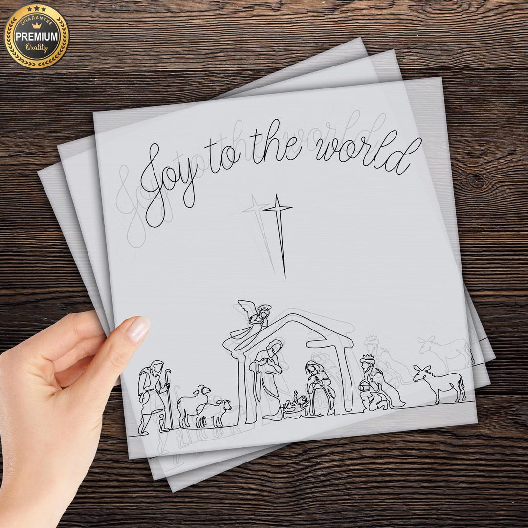 Joy to the World, Ready to Press Christmas Transfers, Heat Press ...