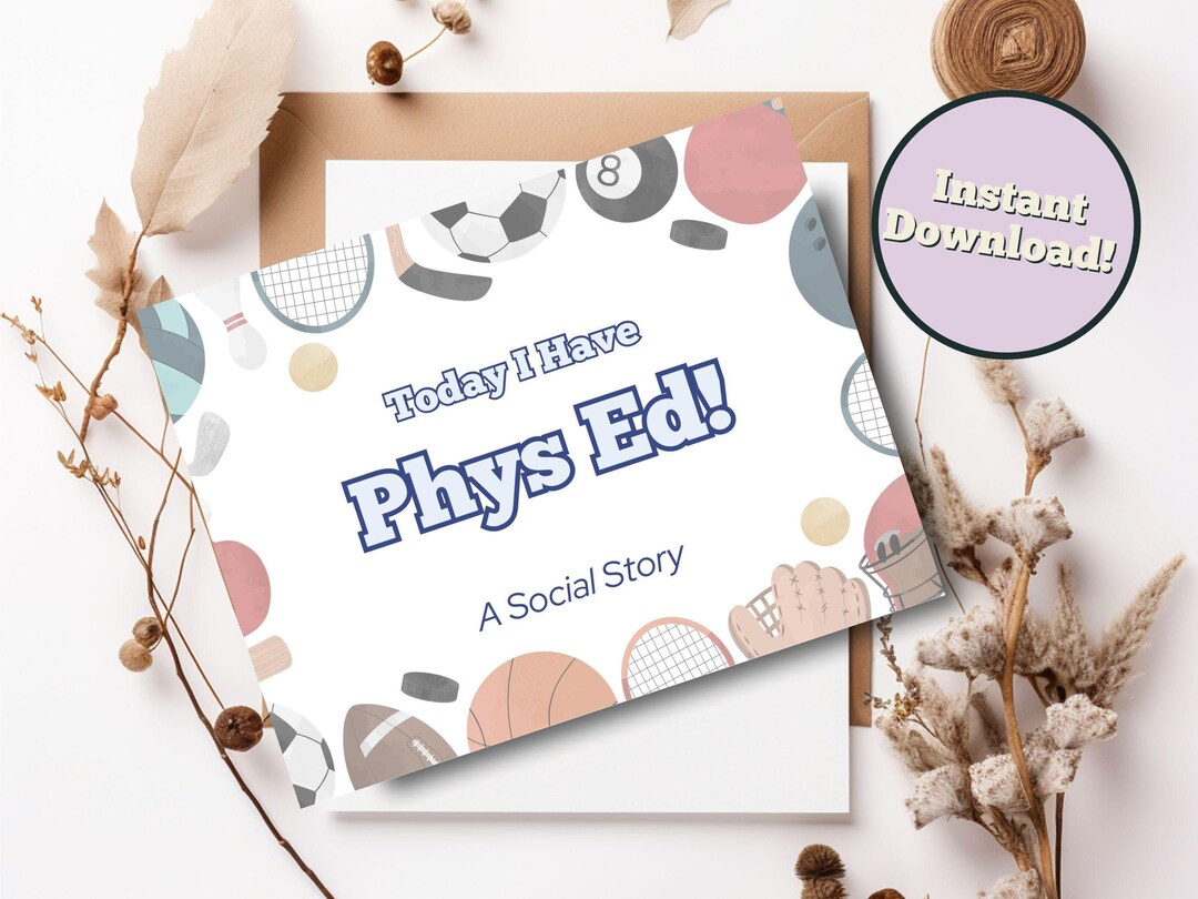 Phys Ed Social Story Teacher Template Physical Education Resource ...