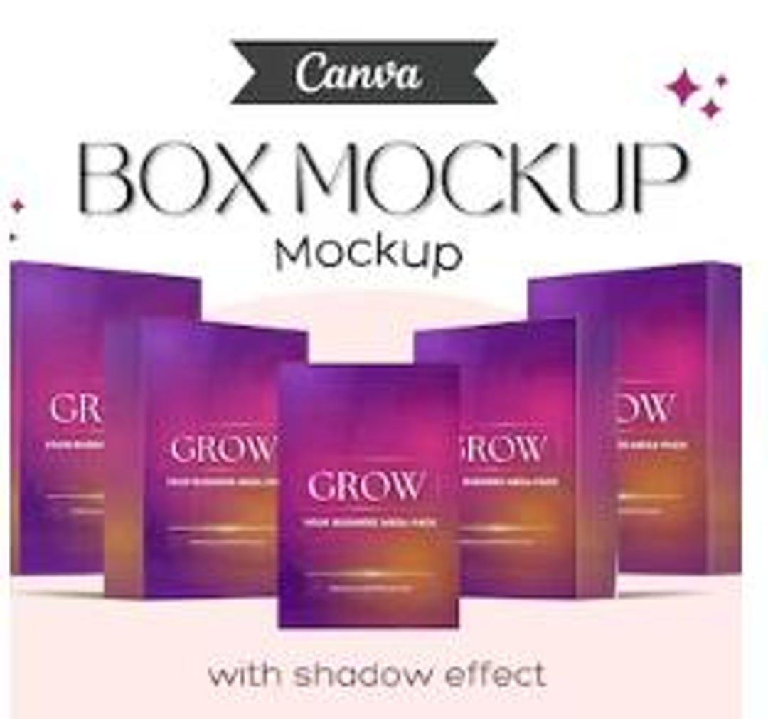 CANVA BOX Mockup, Canva Template, Boxmockup, Software Mockup, Canva ...