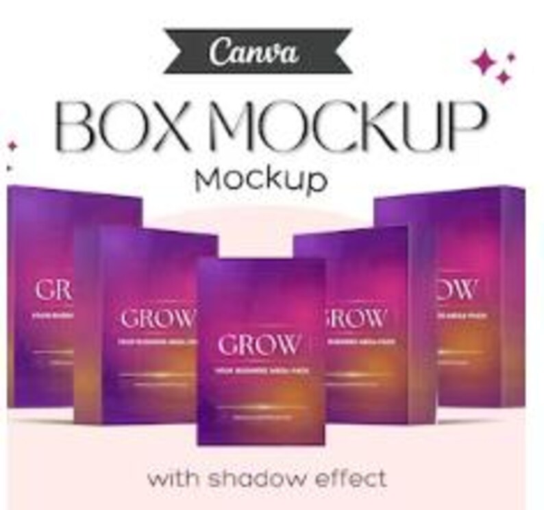 CANVA BOX Mockup, Canva Template, Boxmockup, Software Mockup, Canva ...