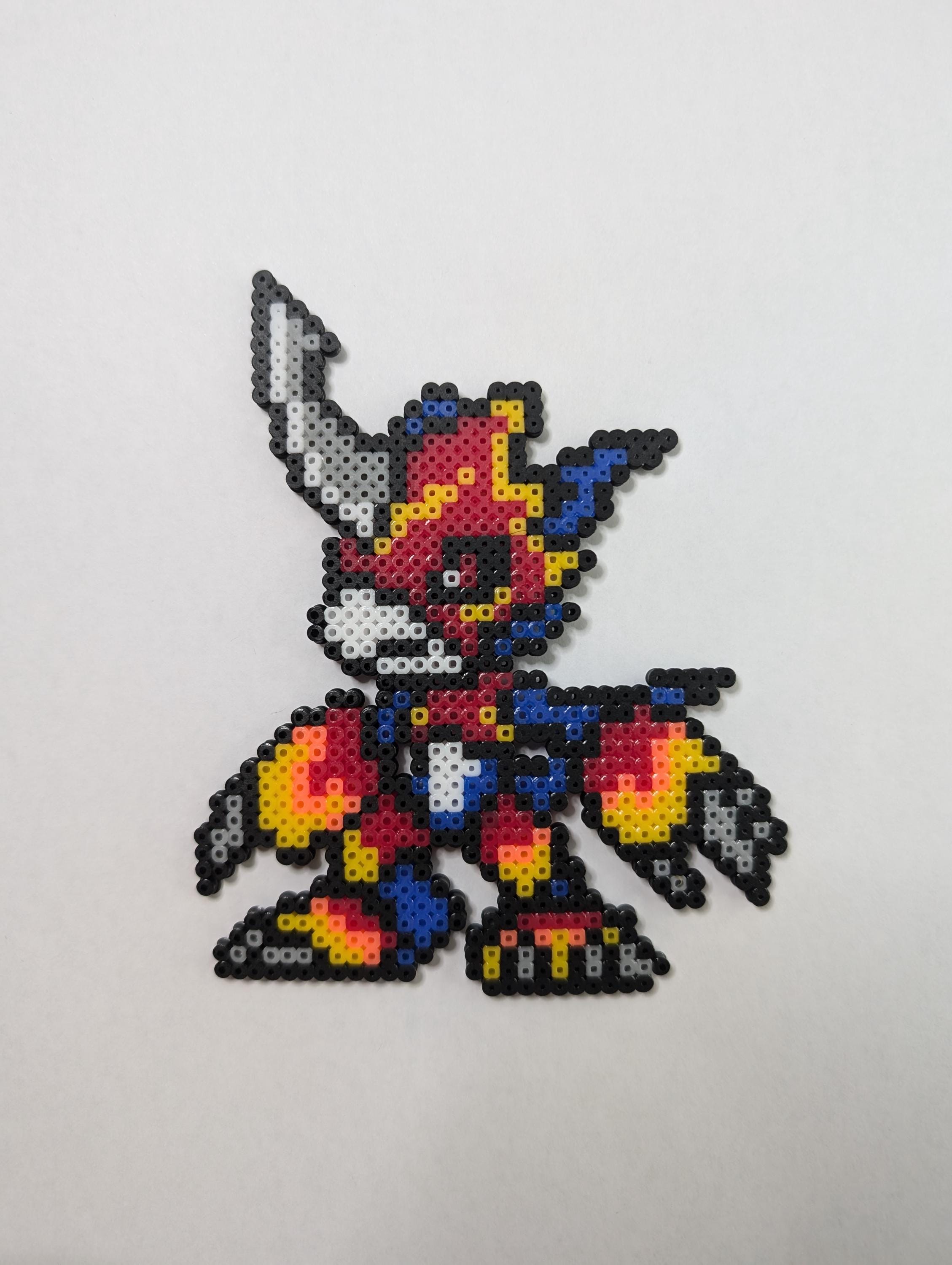Sprite Flamedramon En Hama Beads - Etsy