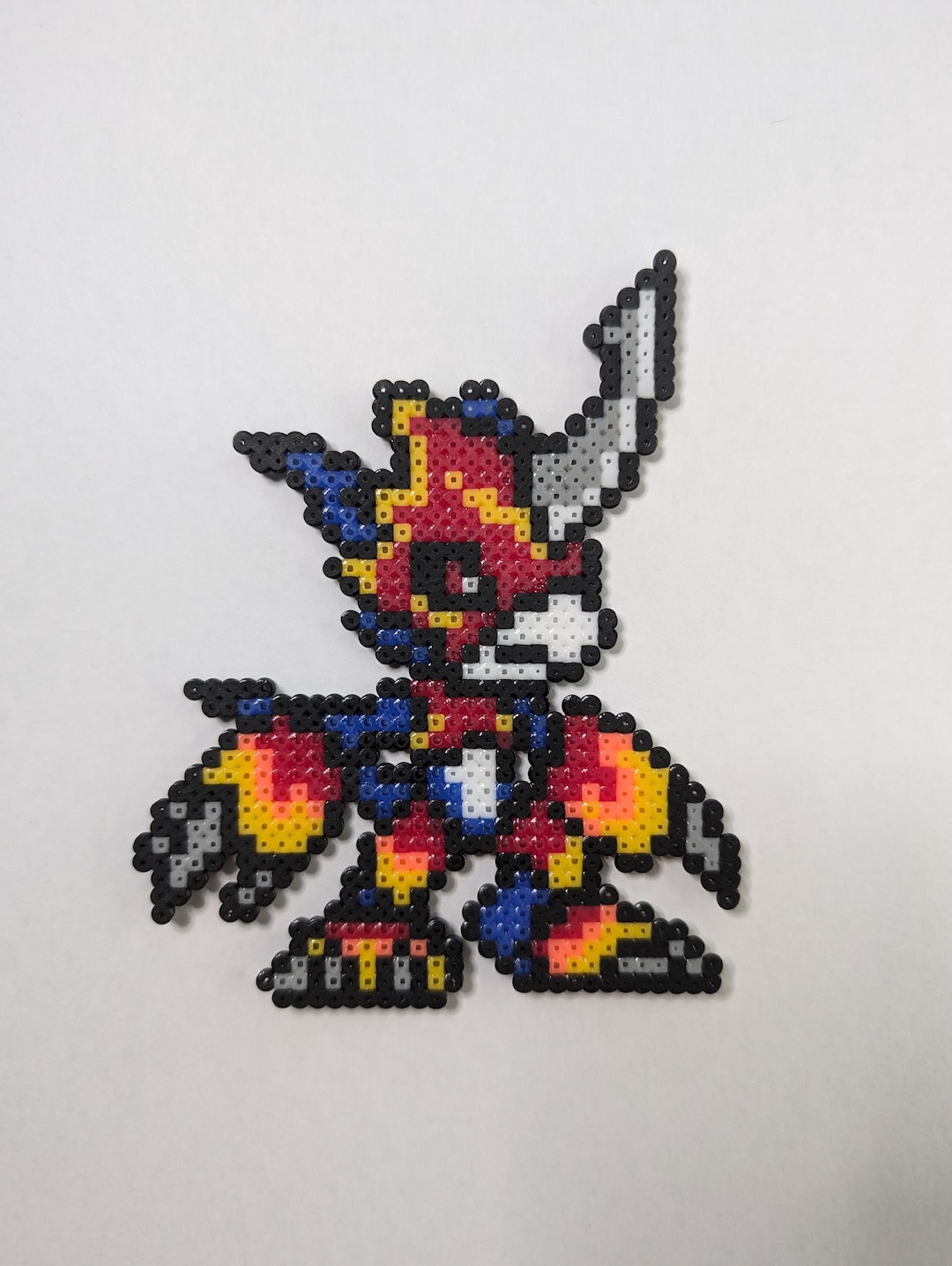 Sprite Flamedramon En Hama Beads - Etsy