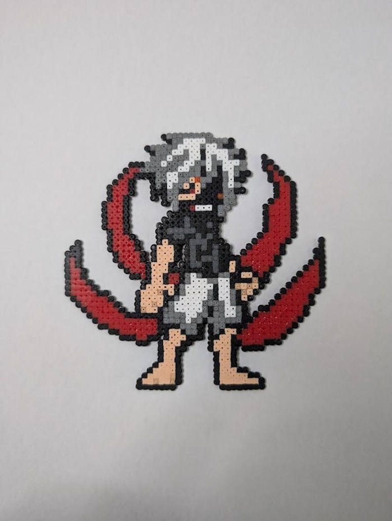Sprite Ken Kaneki En Hama Beads | Pixel Art - Etsy