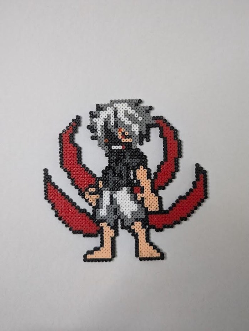 Sprite Ken Kaneki En Hama Beads | Pixel Art - Etsy