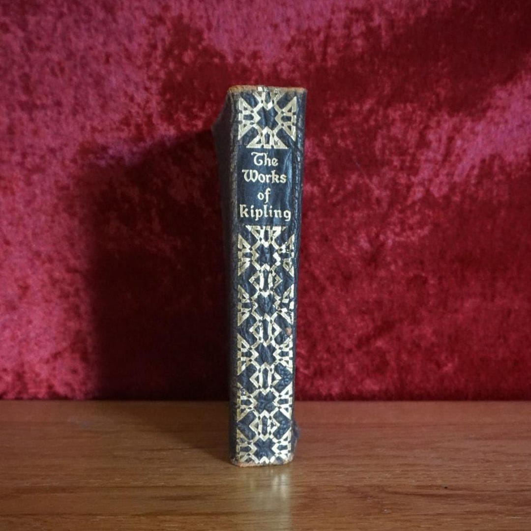 The Works of Kipling in One Volume | 1940 | Soft Leatherbound Vintage ...