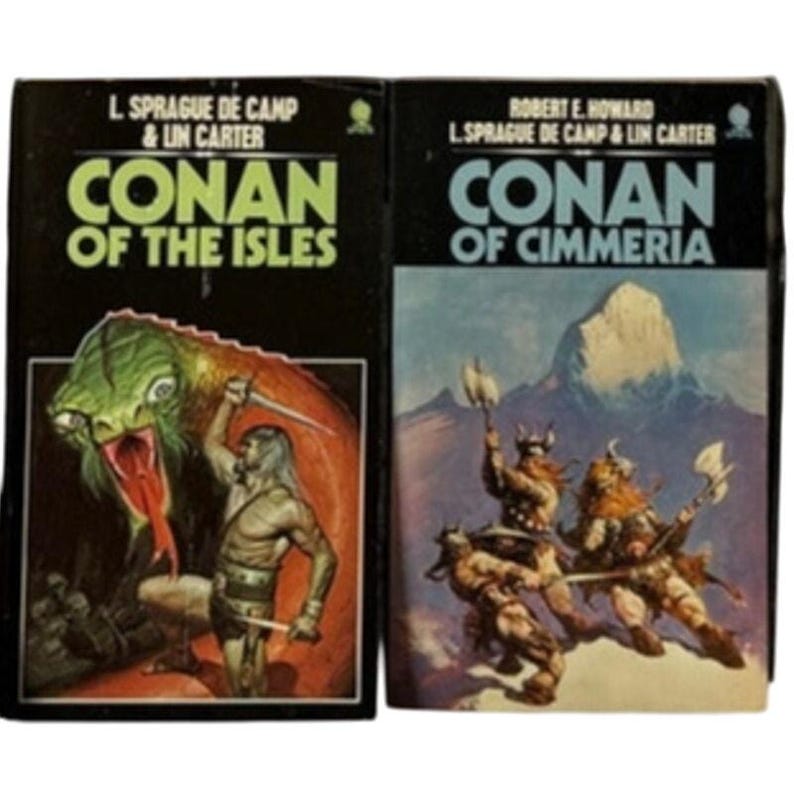 Conan Paperbacks by Robert E. Howard | 1960s-1980s | Vintage Fantasy - Etsy