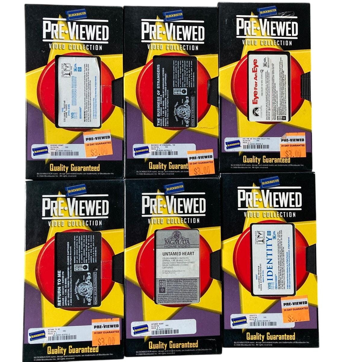 Blockbuster Pre-viewed VHS Tapes | Sold Separately | 90s Nostalgia - Etsy