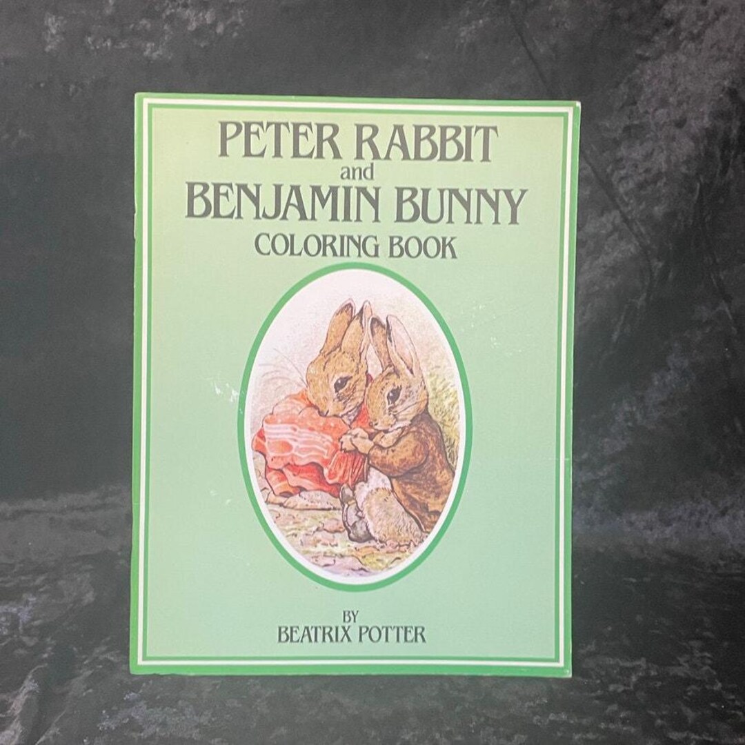 Peter Rabbit Benjamin Bunny Coloring Book | Beatrix Potter 1987 ...