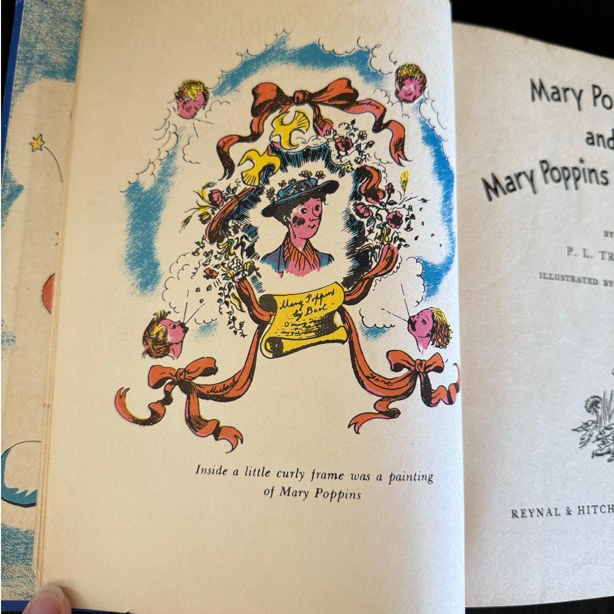 Vintage 1942 Mary Poppins Double Book by P.L. Travers - Etsy