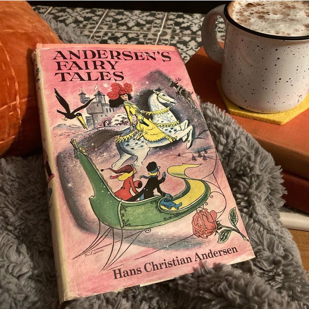 Andersens Fairy Tales by Hans Christian Andersen 1956 Vintage Pink Book ...