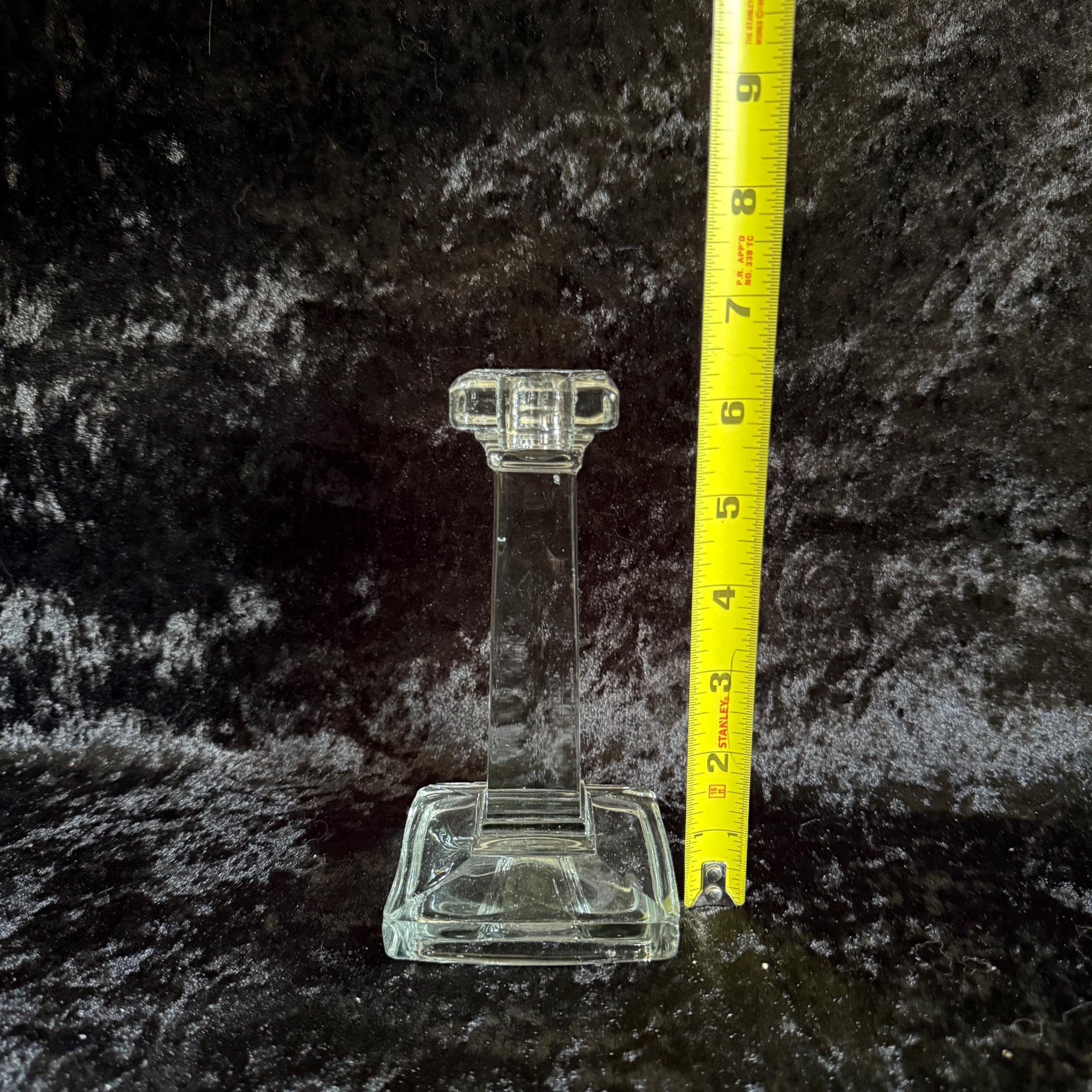 Vintage Glass Candlesticks | Sold Separately | Crystal Elegant Wedding ...