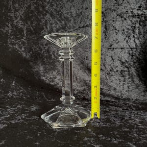 Vintage Glass Candlesticks | Sold Separately | Crystal Elegant Wedding ...