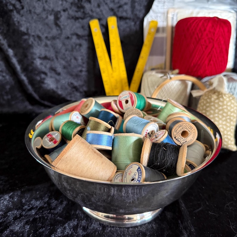 Vintage Wooden Spool Thread | Sold Separately | Old Sewing Notions - Etsy