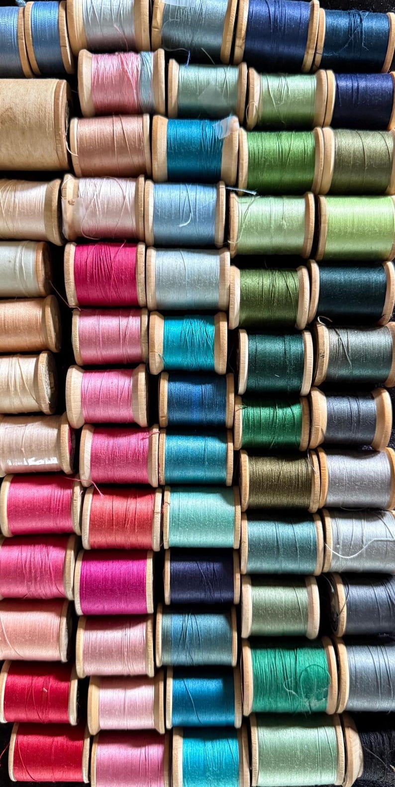 Vintage Wooden Spool Thread | Sold Separately | Old Sewing Notions - Etsy