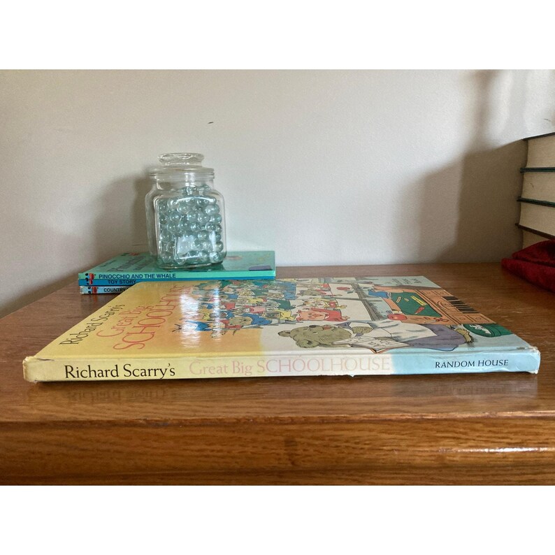 Vintage Richard Scarry Great Big Schoolhouse Book | First Edition - Etsy