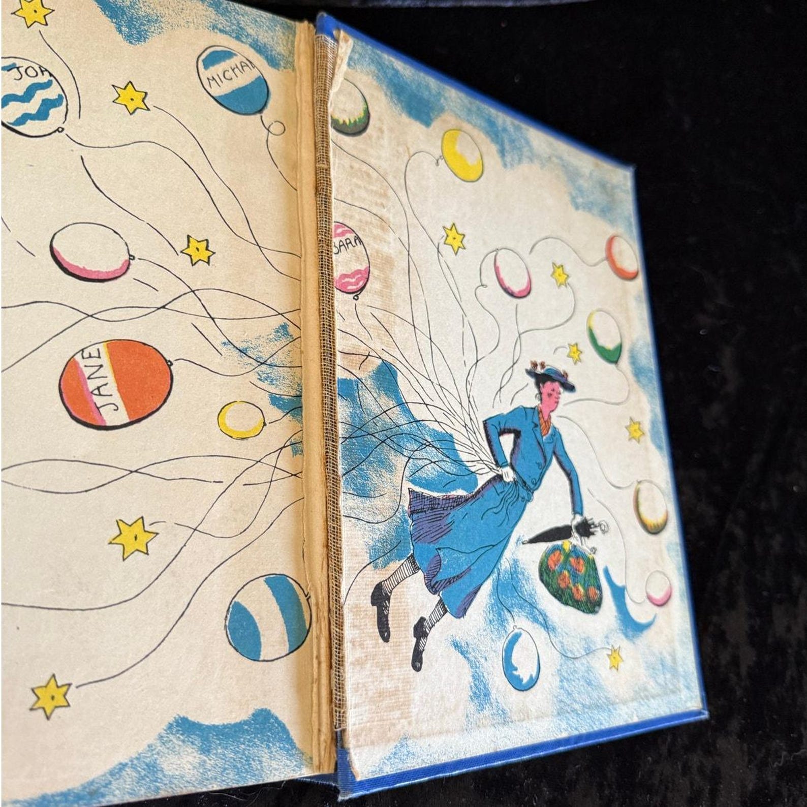 Vintage 1942 Mary Poppins Double Book by P.L. Travers - Etsy