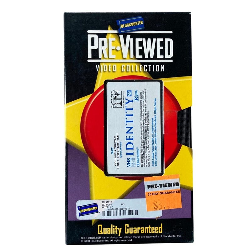 Blockbuster Pre-viewed VHS Tapes | Sold Separately | 90s Nostalgia - Etsy