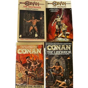 Conan Paperbacks by Robert E. Howard | 1960s-1980s | Vintage Fantasy - Etsy