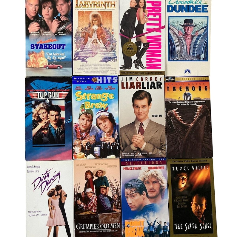 Vintage VHS Tapes | 80s & 90s Movies | VCR - Etsy