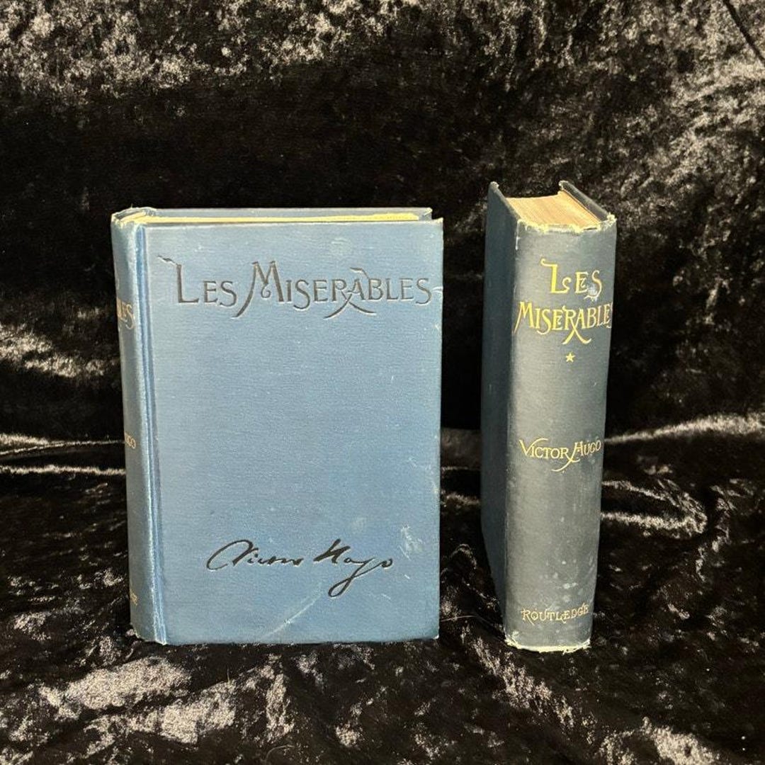 Les Miserables by Victor Hugo | Vols 1 & 2 | 1887 | Antiquarian Antique ...