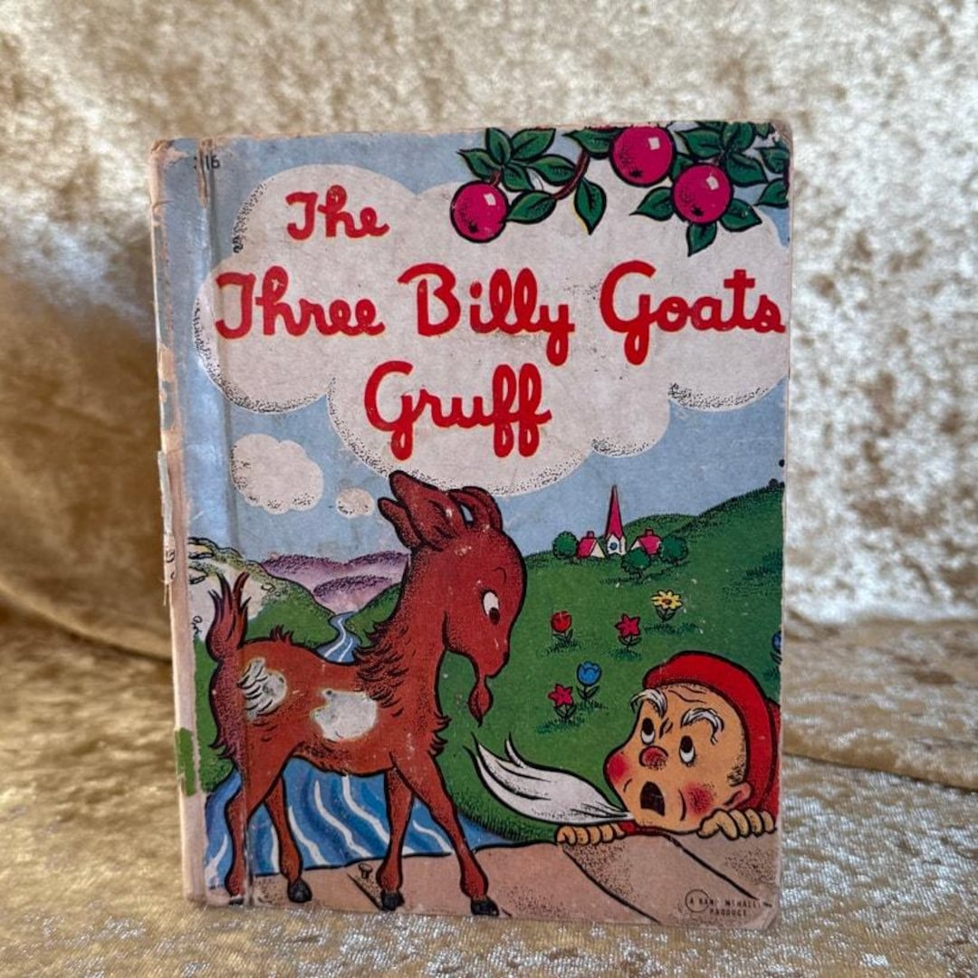 The Three Billy Goats Gruff | 1942 | Vintage Rand Mcnally Children's ...