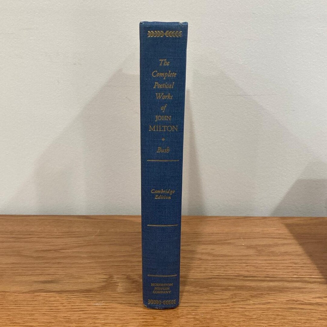 The Complete Works If John Milton | Edited by Douglas Bush | 1965 - Etsy