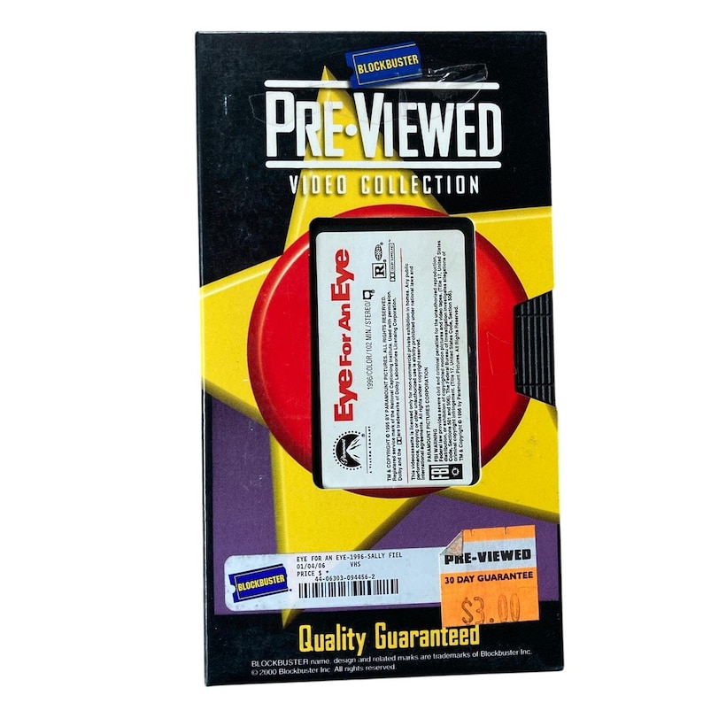Blockbuster Pre-viewed VHS Tapes | Sold Separately | 90s Nostalgia - Etsy