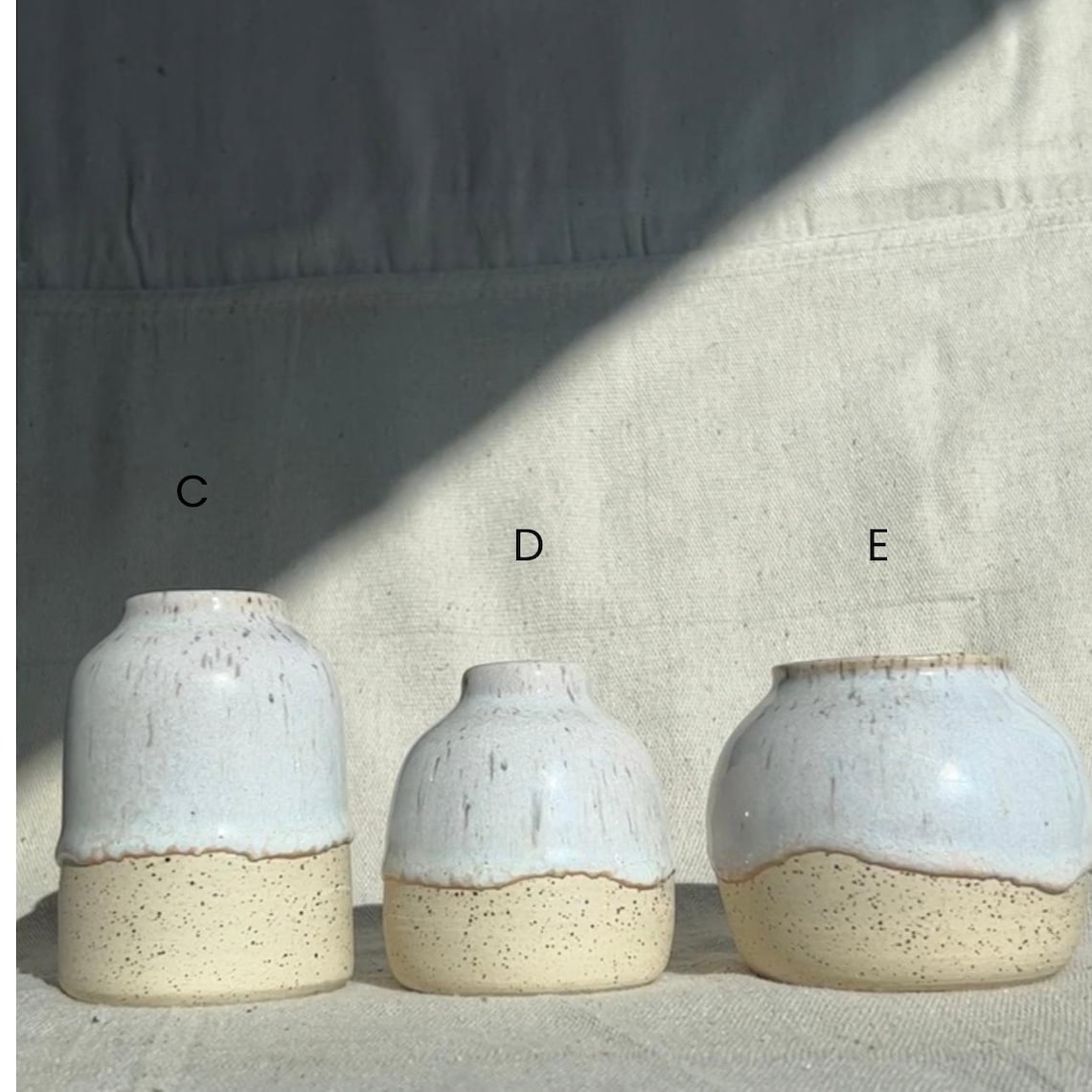 Small Handcrafted Ceramic Vases - Neutral & Earthy Glazes - Etsy