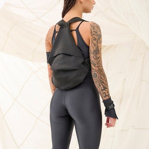 Festival Backpack Women, Rave Backpack, Neoprene Rave Bag, Black ...