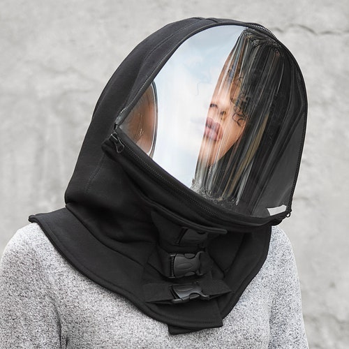 Fully Closed Face Shield Cowl Hood Scarf Hooded Face Shield - Etsy