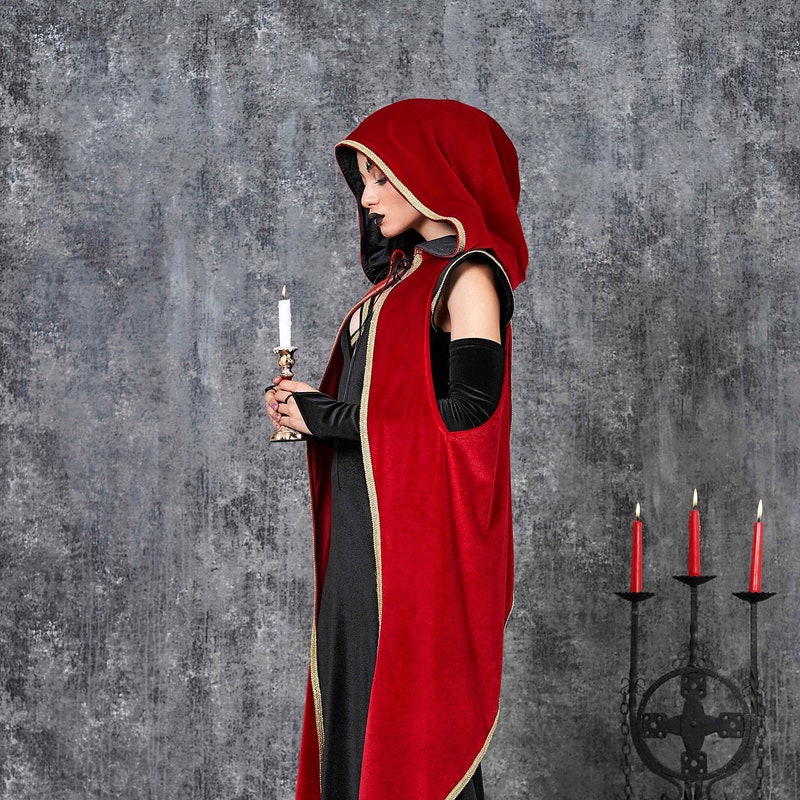 Red Hooded Cape - Etsy